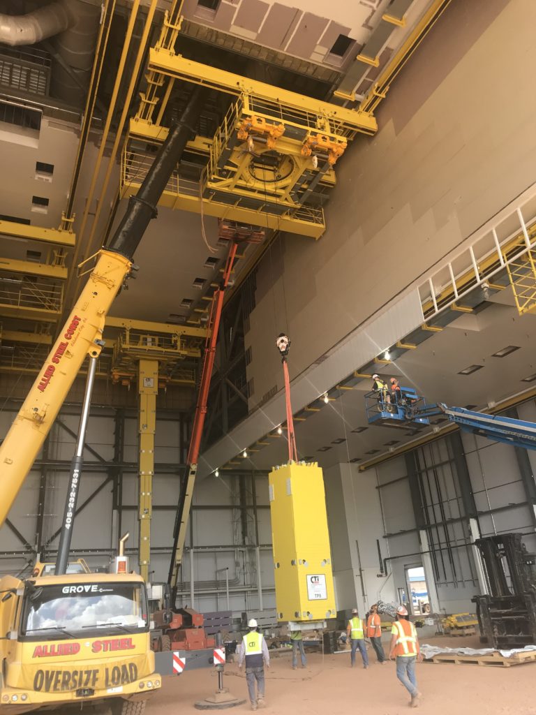 Kienlen Constructors - Kienlen Installing Teleplatforms at Tinker