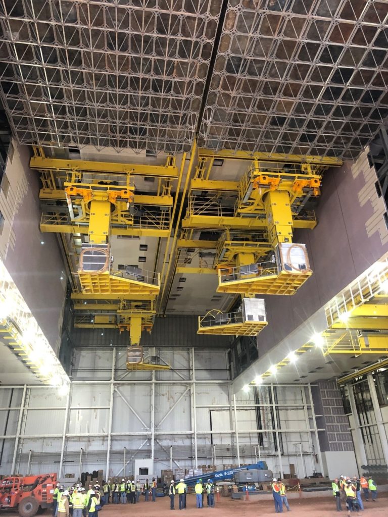 Kienlen Constructors - Kienlen Installing Teleplatforms at Tinker